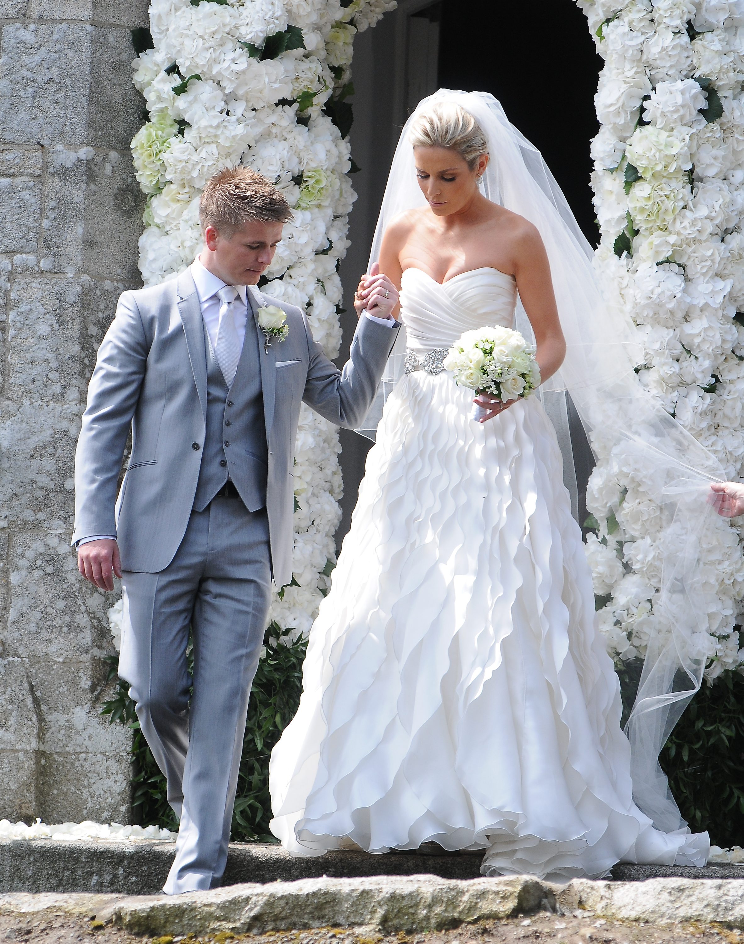 TV Presenter Brian Ormond & model Pippa O'Connor Wedding at St Patricks ...