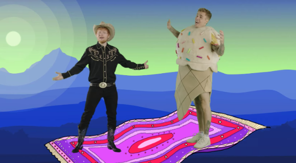 Ed Sheeran and Justin Bieber release hilarious music video for new song ...