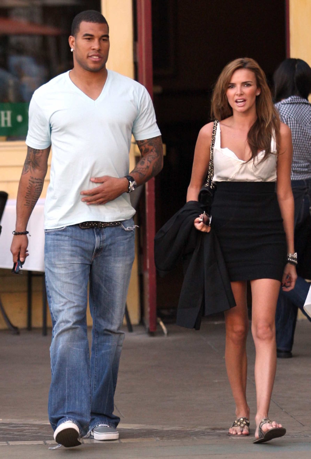 Nadine Coyle shopping in Hollywood with her boyfriend Jason Bell ...